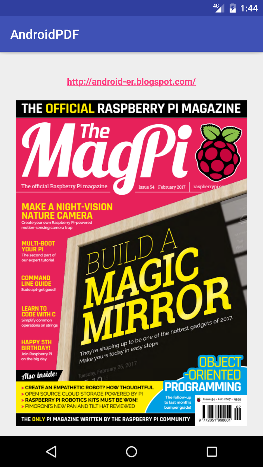 Android Er Display Pdf Using Pdfrenderer