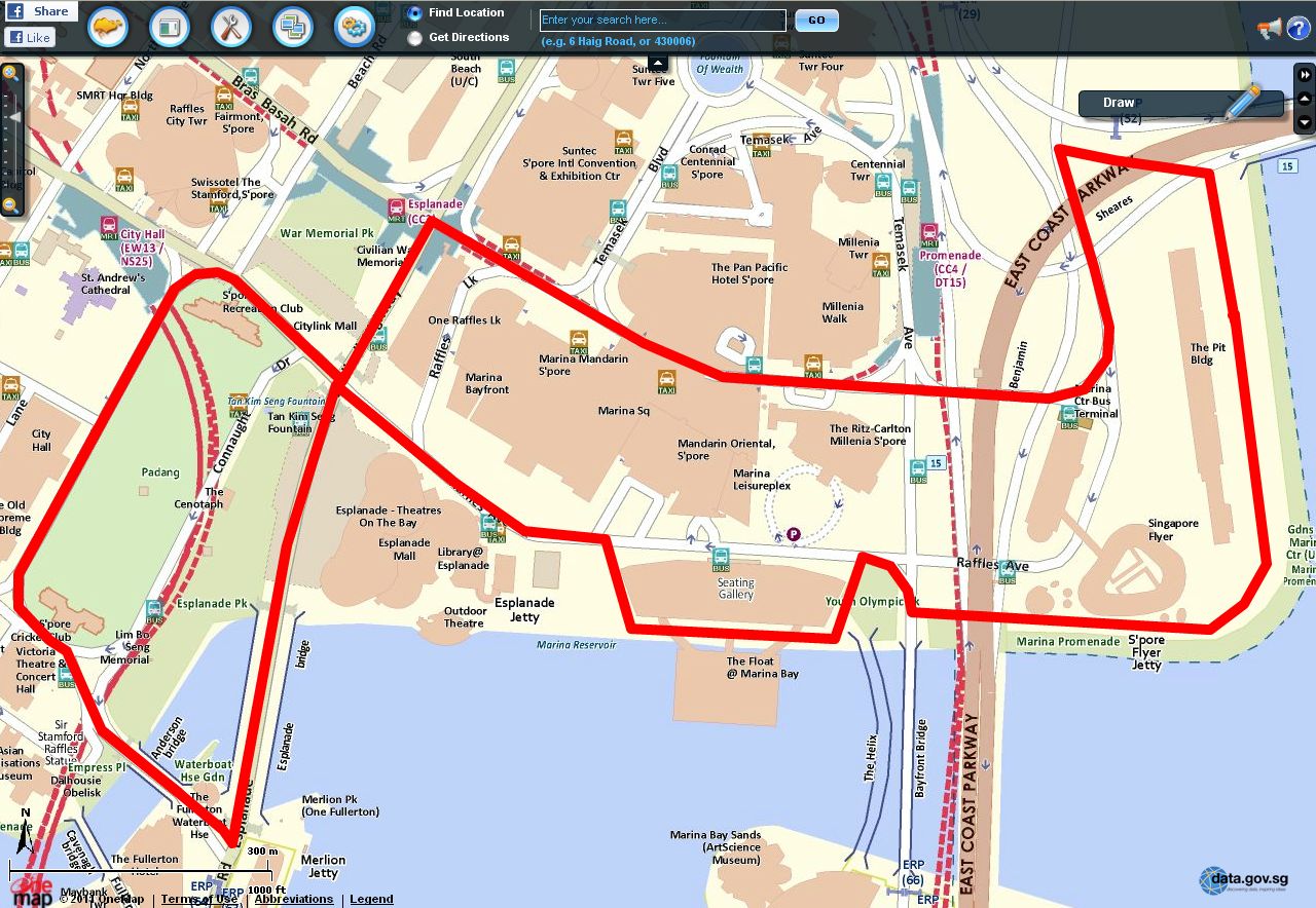 OneMap.sg: Singapore goes Abuzz with F1 Grand Prix!