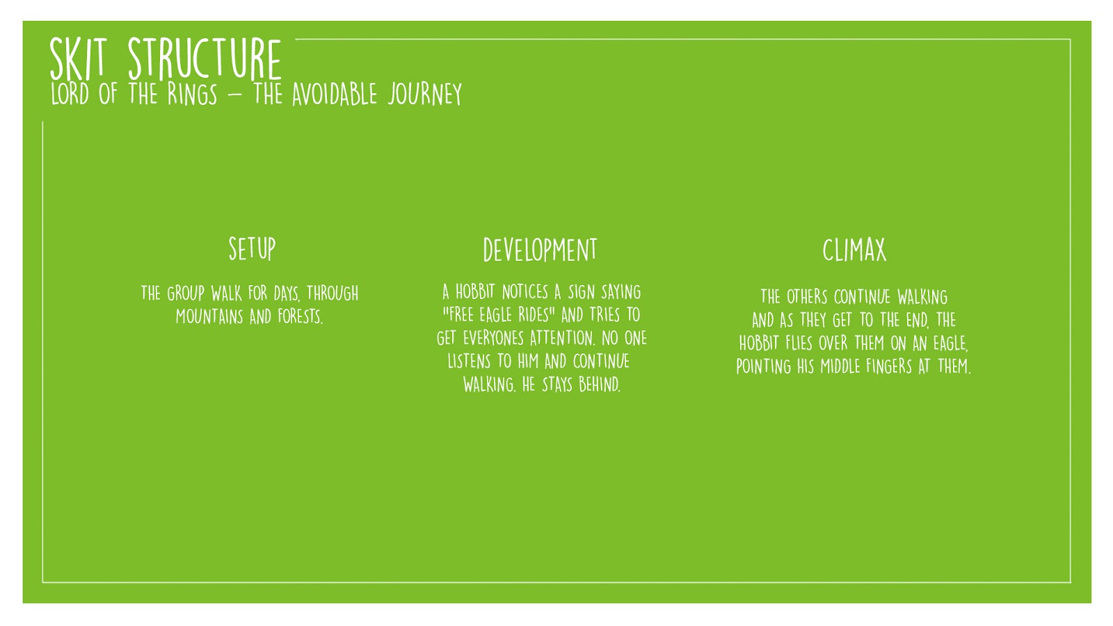 3 Lemon Productions: Collaboration: Skit Structures