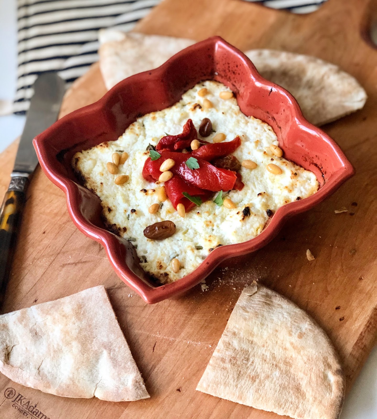 Baked Ricotta with Lemon Zest & Rosemary