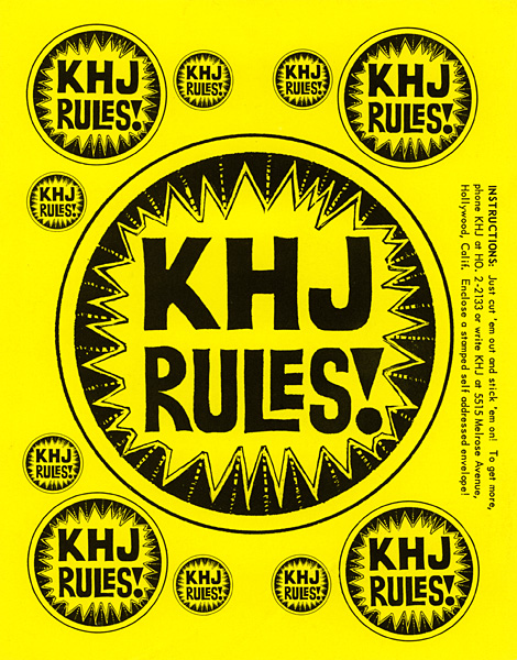 First-Generation KHJ RULES! Stickers