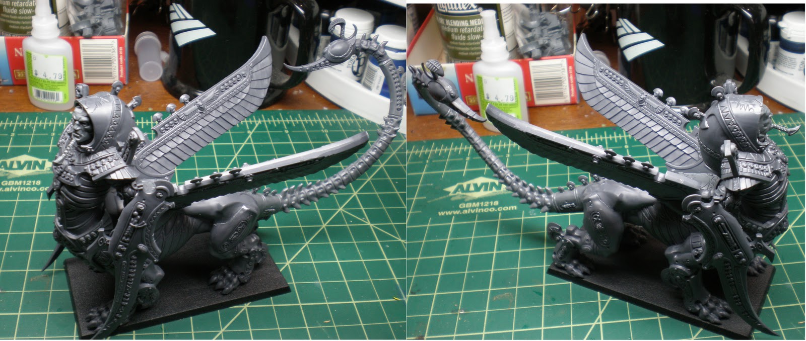 Khepri's Eternal Legion: Tomb Kings Khemrian Warsphinx/Necrosphinx Part ...