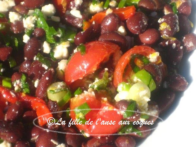 La fille de l'anse aux coques: SALADE DE HARICOTS NOIRS, POIVRONS ET ...