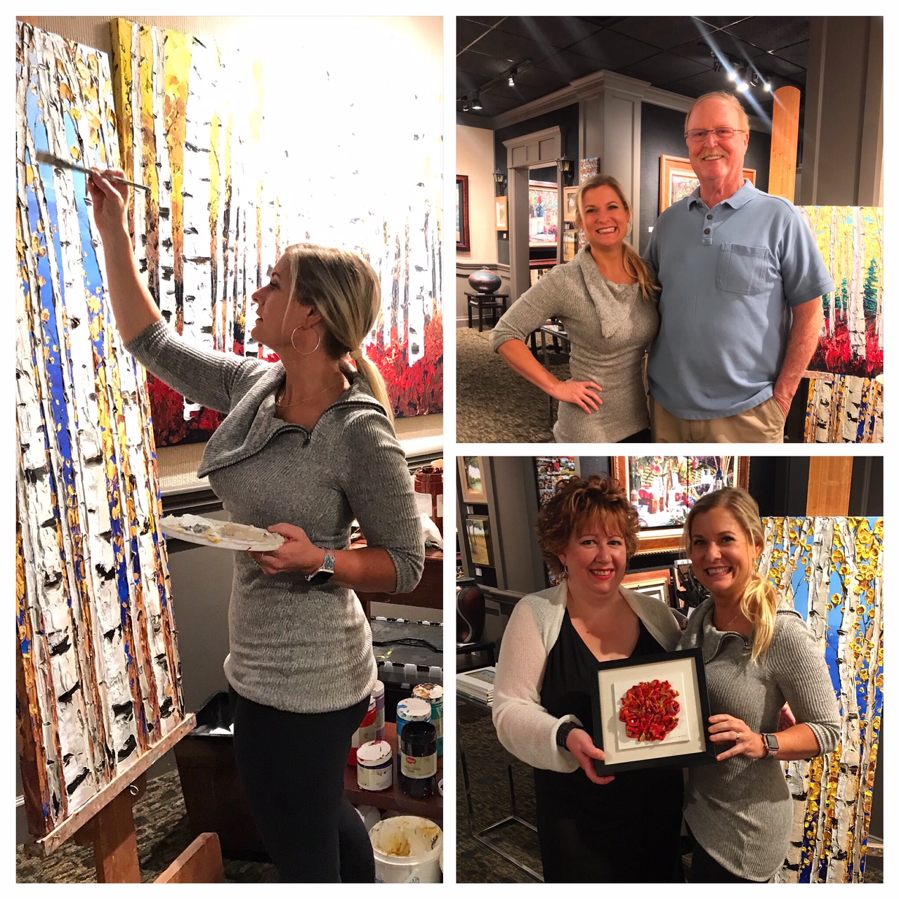 Aspen Paintings by Contemporary Aspen Artist Jennifer Vranes, Birch ...