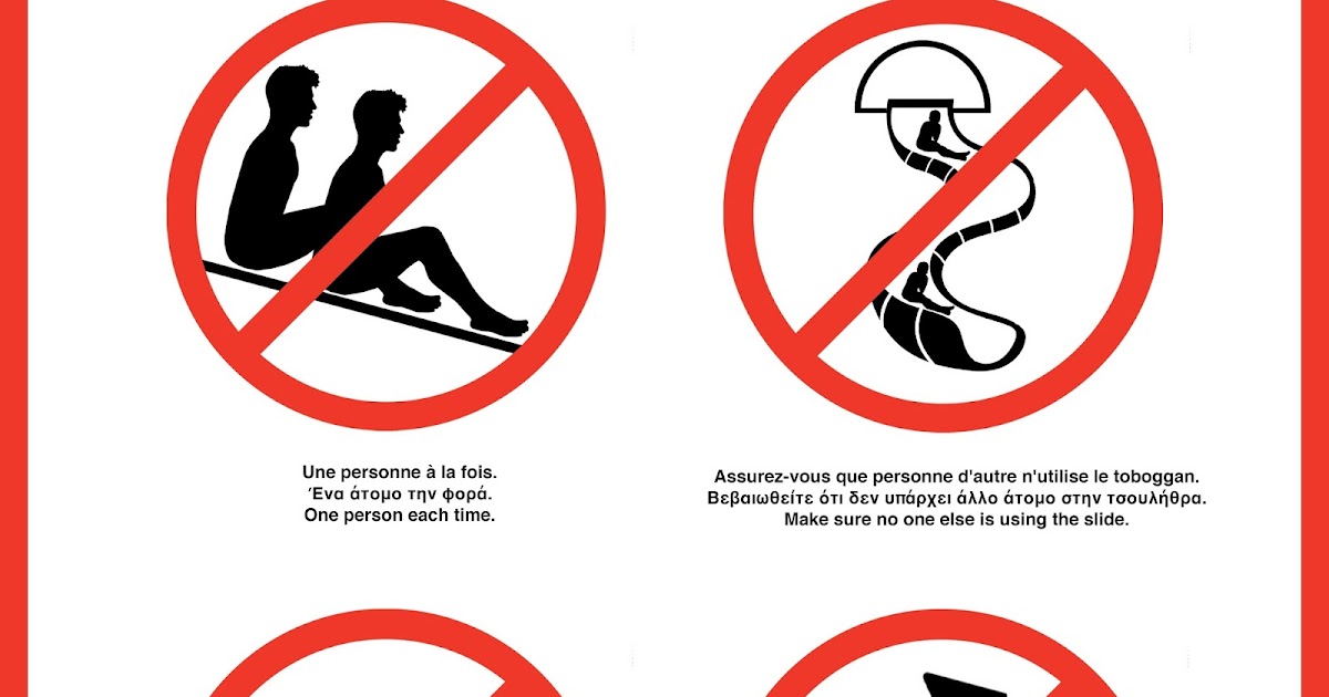 Waterslides Warning Signs - constadean.com
