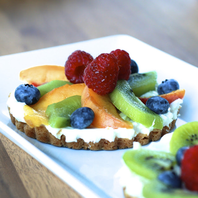 for the fruit lover, make cream cheese fruit tarts ...