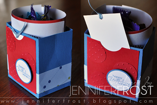 Fancy Favor Gift Box for Boys - Papercraft by Jennifer Frost