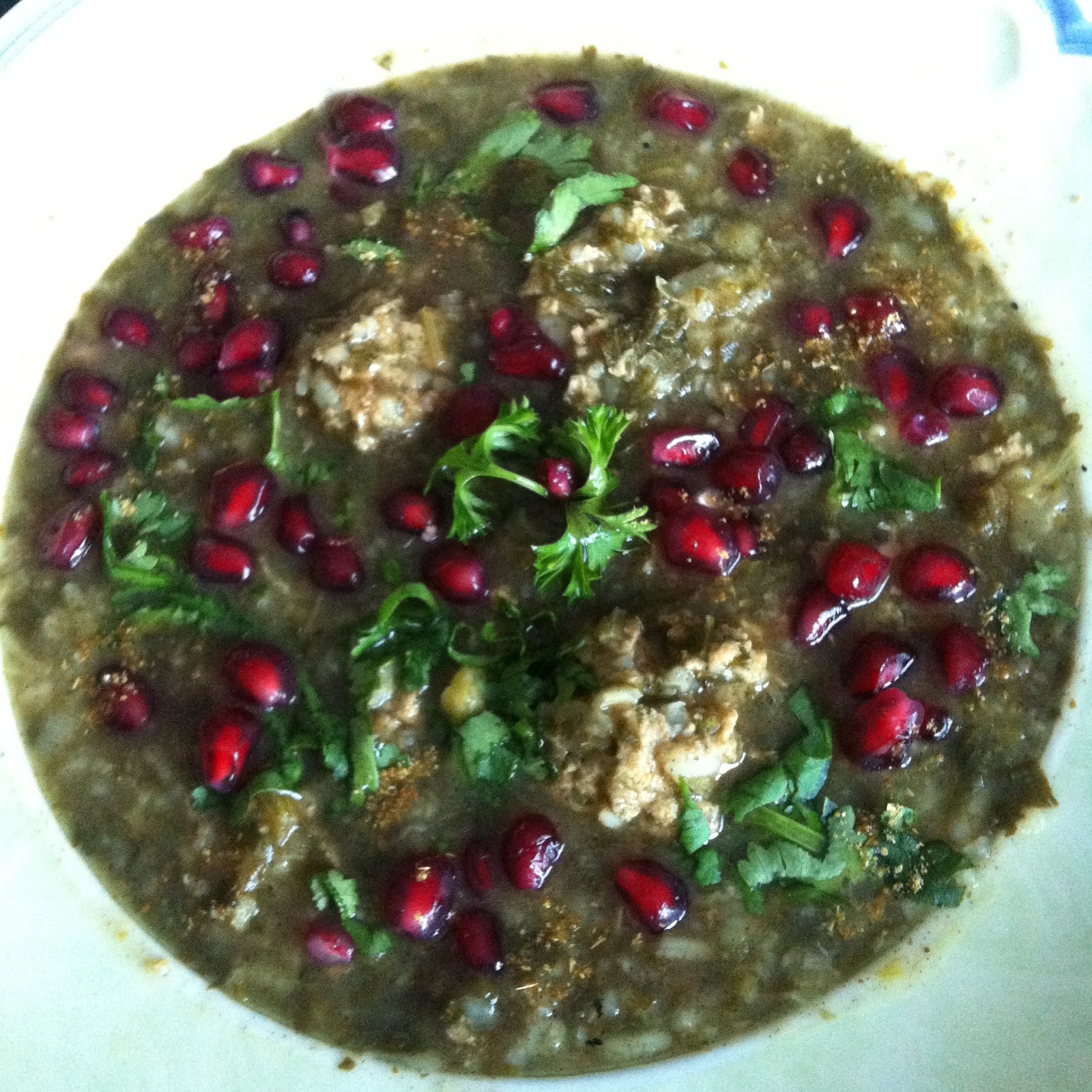 La mia cucina persiana: Ashe Anar - Zuppa di Melograno