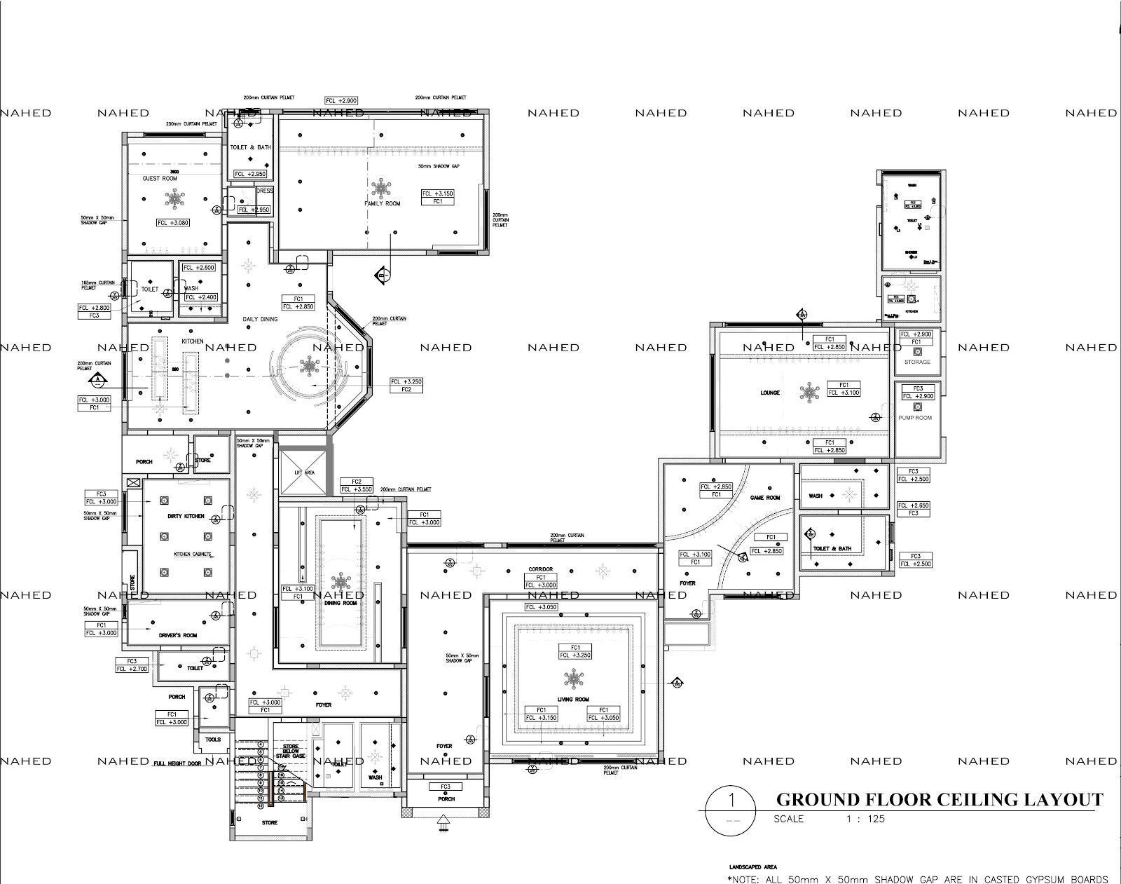 Ceiling Layout For Private Villa ~ NAHED ...