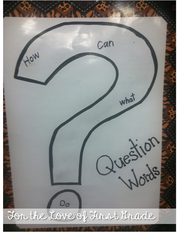 For the Love of First Grade: What's Your Question?