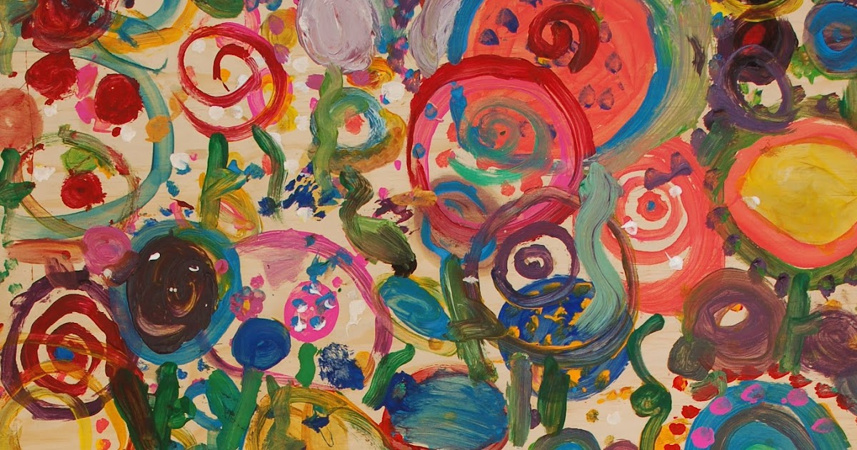 Sunnyside Art House: Herve Tullet "Field of Flowers" Group Paintings
