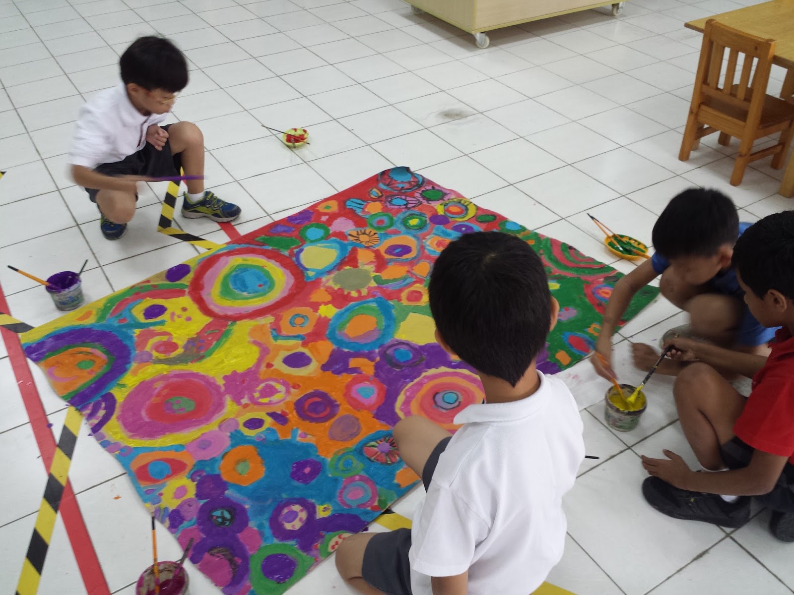 Art Adventures Abroad: Dot Day Collaborative Painting