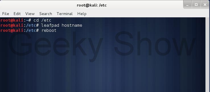 How To Change Hostname In Kali Linux Hack The Knox How To Change Hostname In Kali Linux Hack The Knox