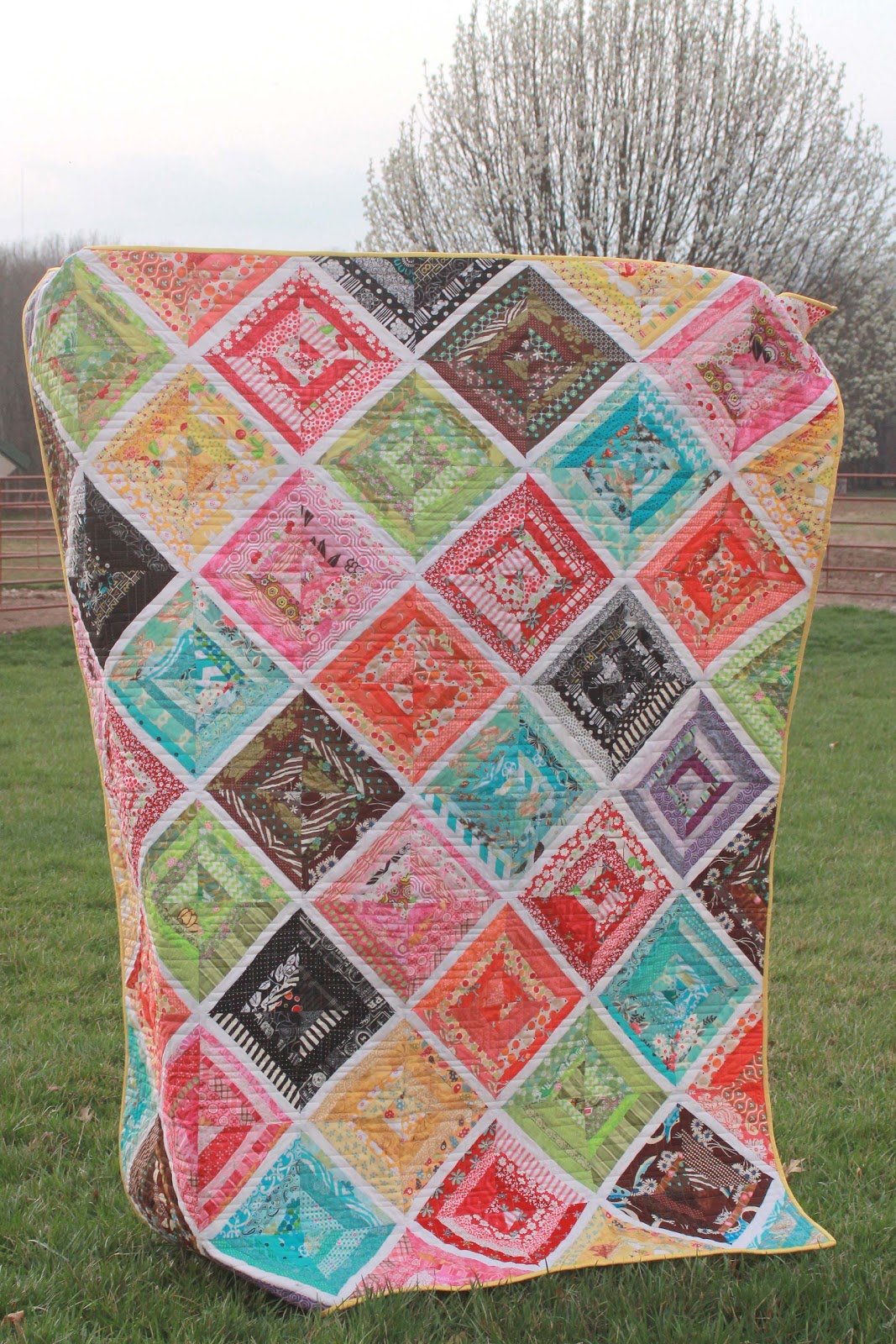 Girls in the Garden: String Quilt