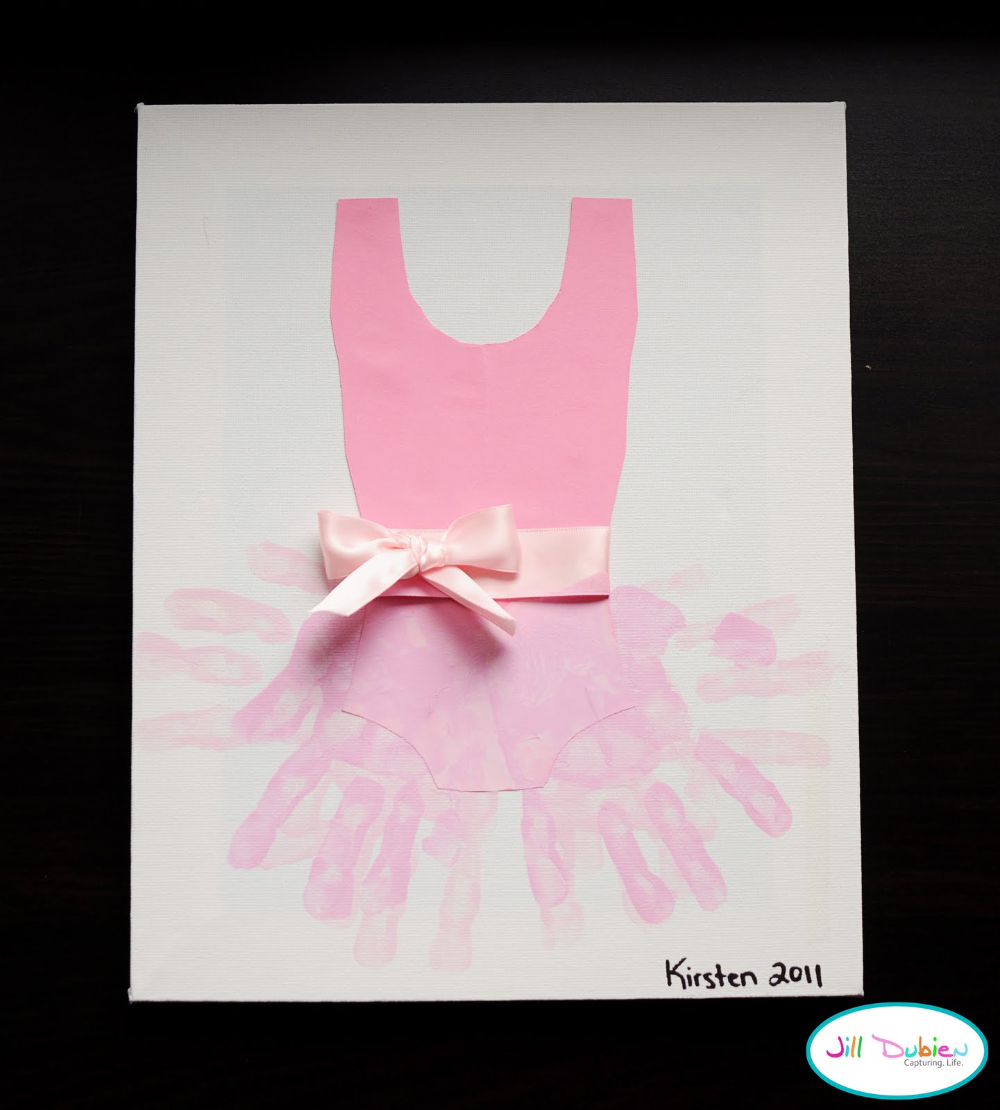Meet the Dubiens: handprint ballerina tutu - Lil' Scholars University