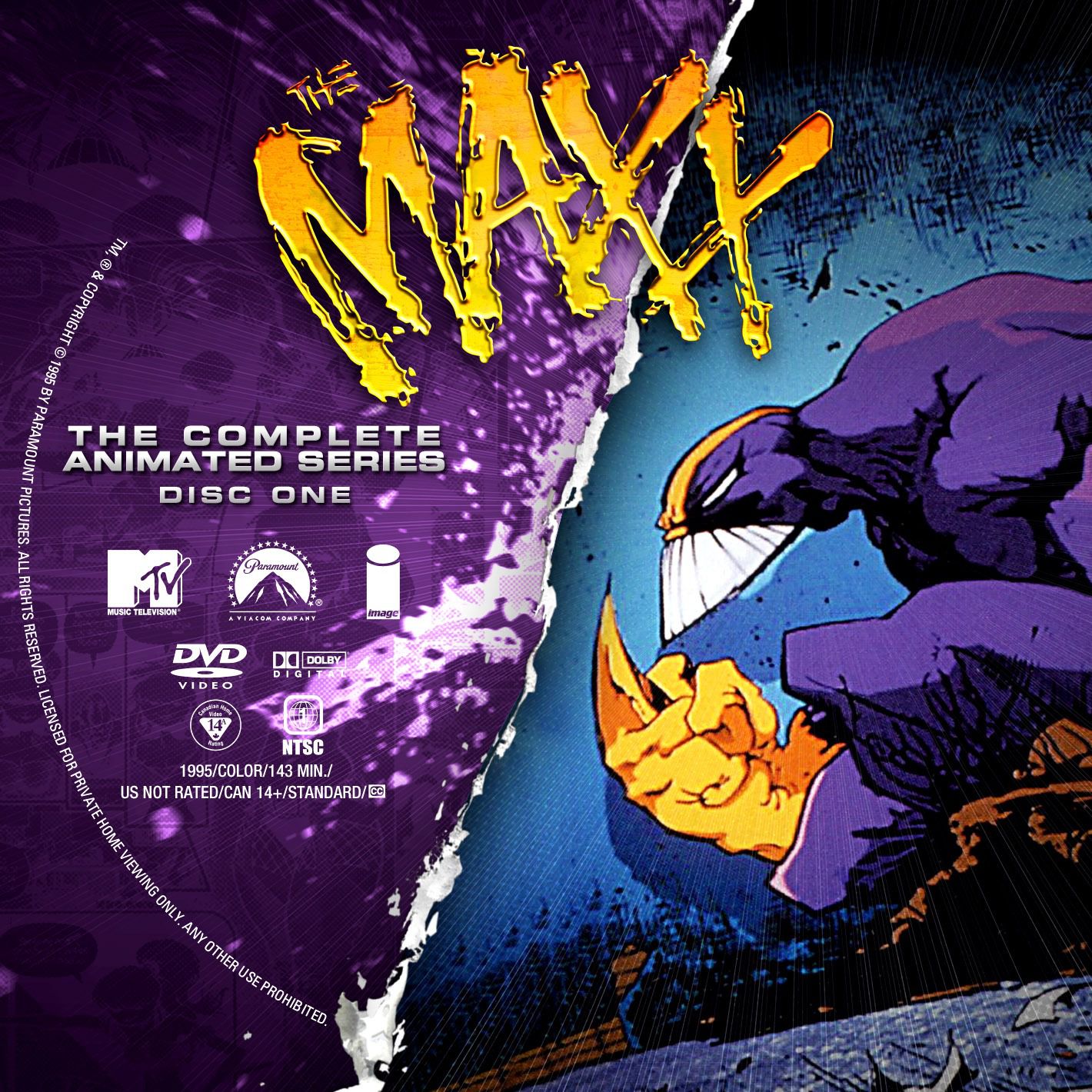 Label DVD The Maxx The Complete Animated Series D1 a D2 - DVD Cover ...