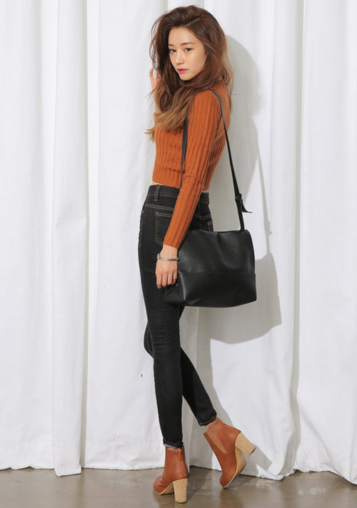 [Stylenanda] Knit Crop Top | KSTYLICK - Latest Korean Fashion | K-Pop ...