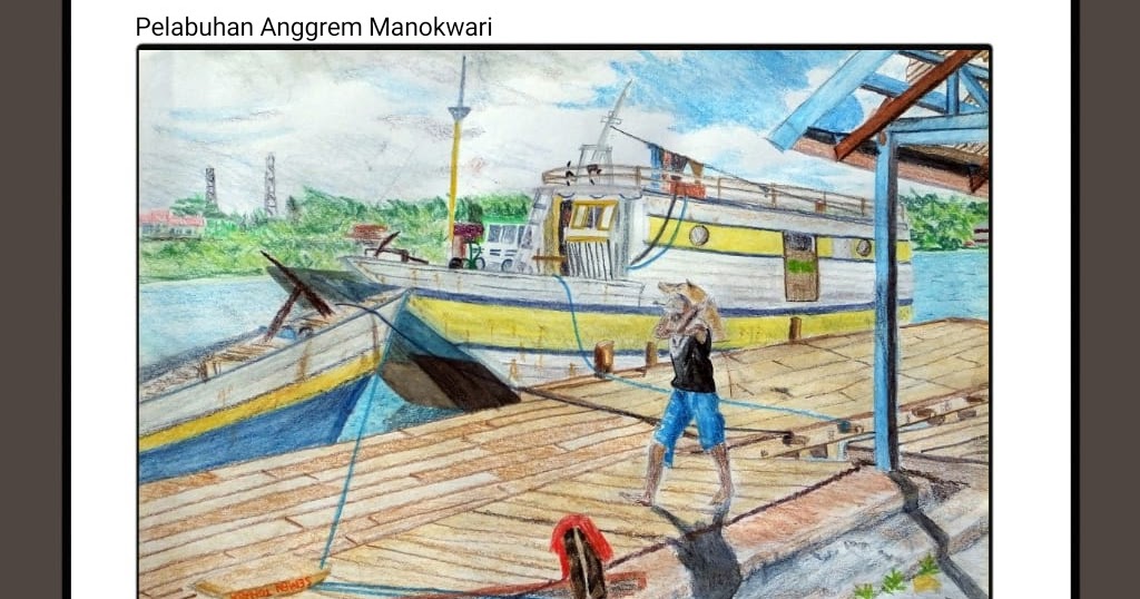 Wildlife Drawing: Old Wooden Harbor