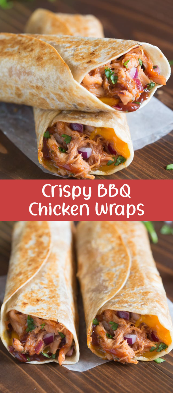 #delicious Crispy BBQ Chісkеn Wraps - Little Owl Kitchen