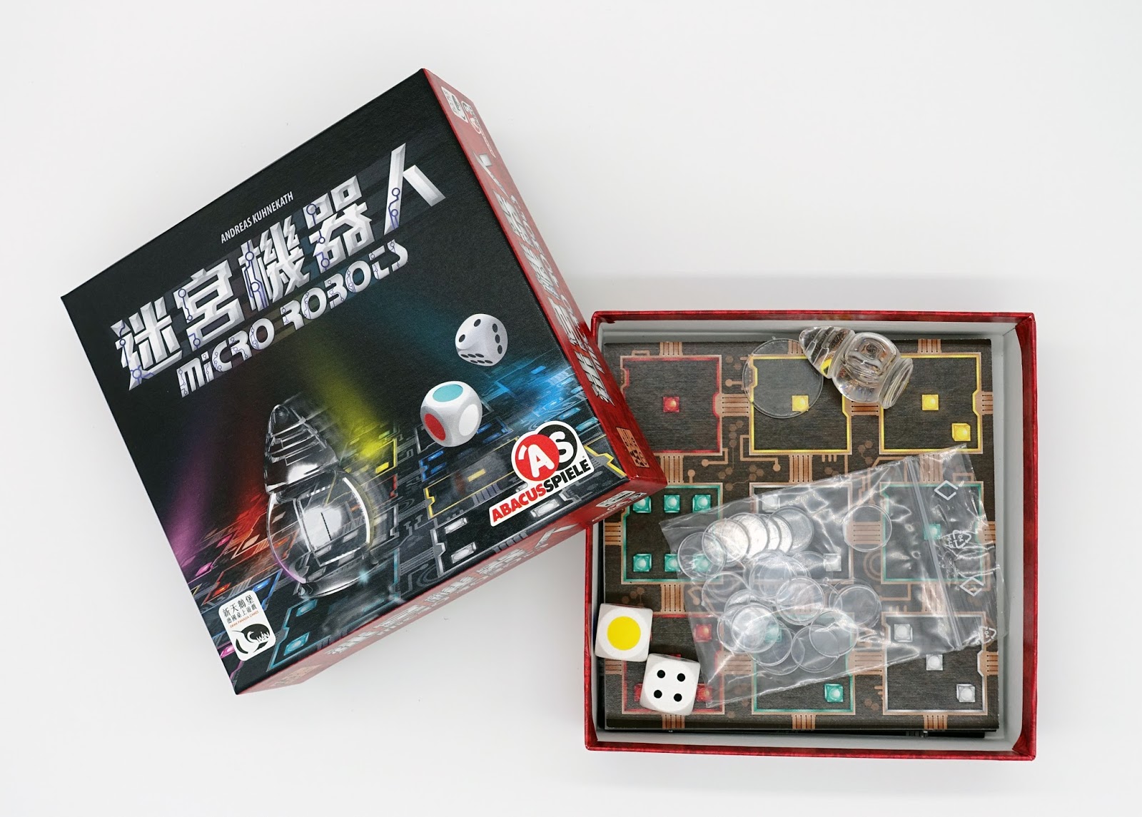 BoardSheep 小羊桌遊報: [遊戲開箱報] Micro Robots 迷宮機器人 開箱 + 規則介紹