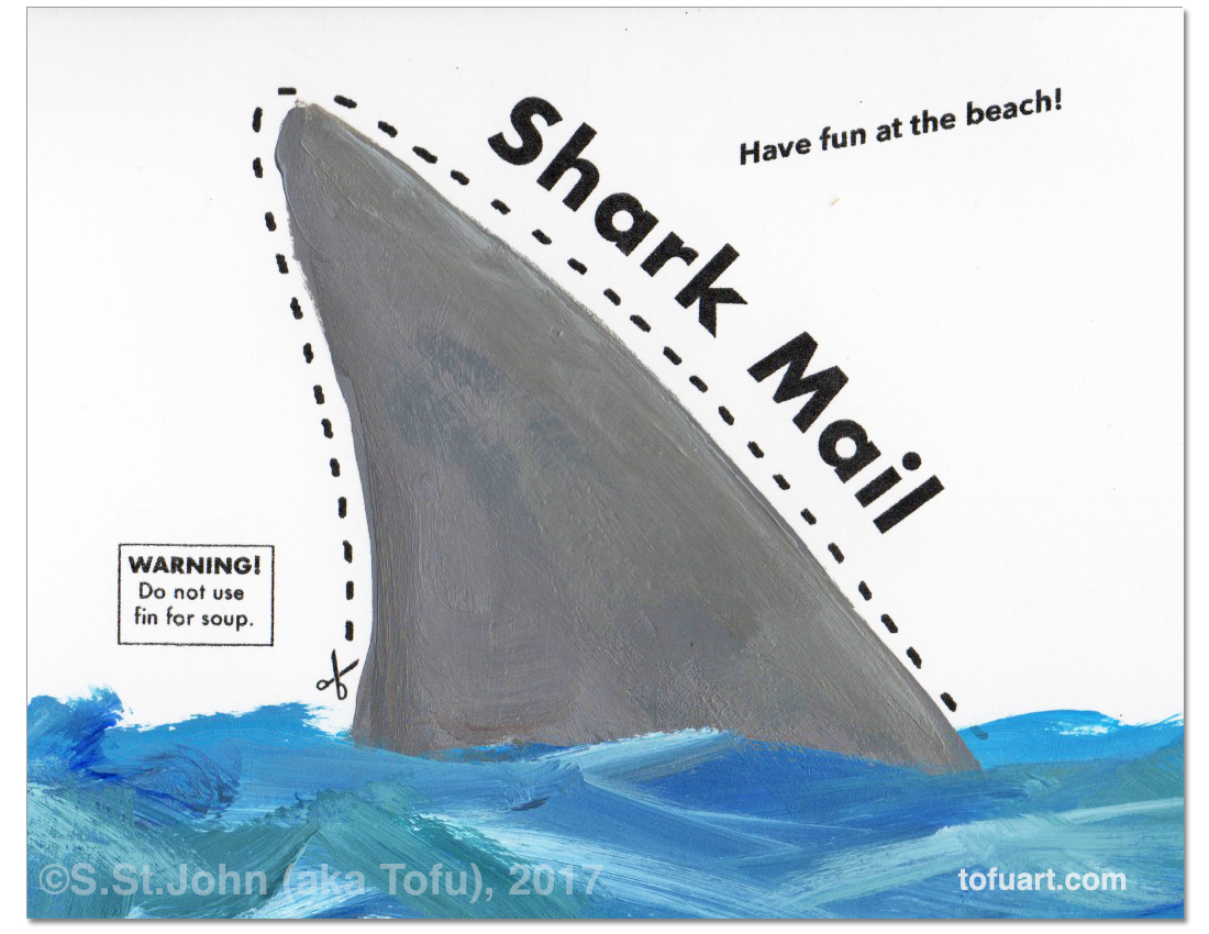 Tofu's Art Blog: Shark Mail