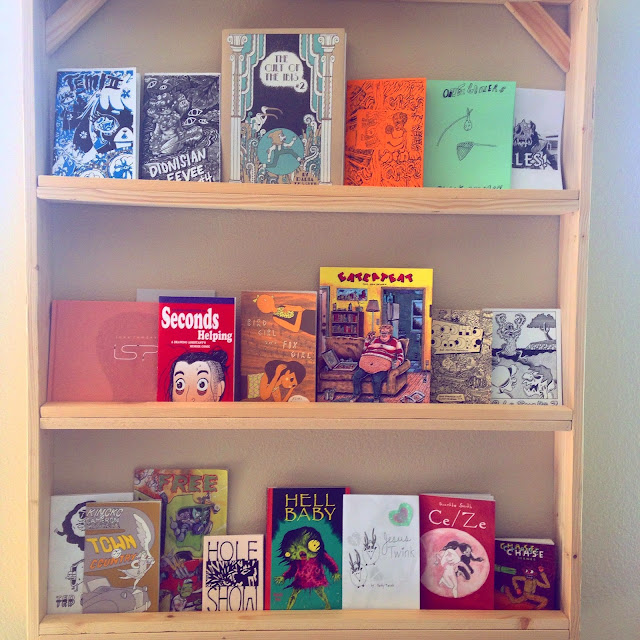 (((e y e b a l l))((( b u r p))): DIY Zine Display// Linework NW Haul