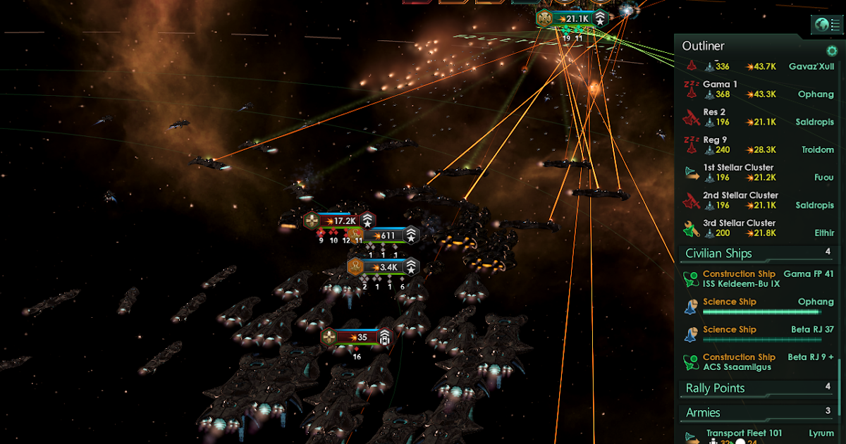 The Best Games Ever: Combat View | Stellaris Screenshot