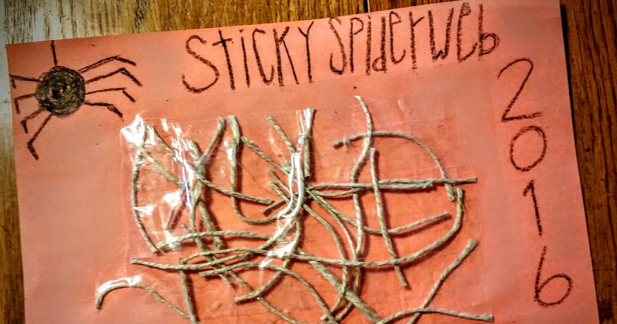 Sweetest Days of Childhood: Sticky Spiderweb ~ Toddler Craft
