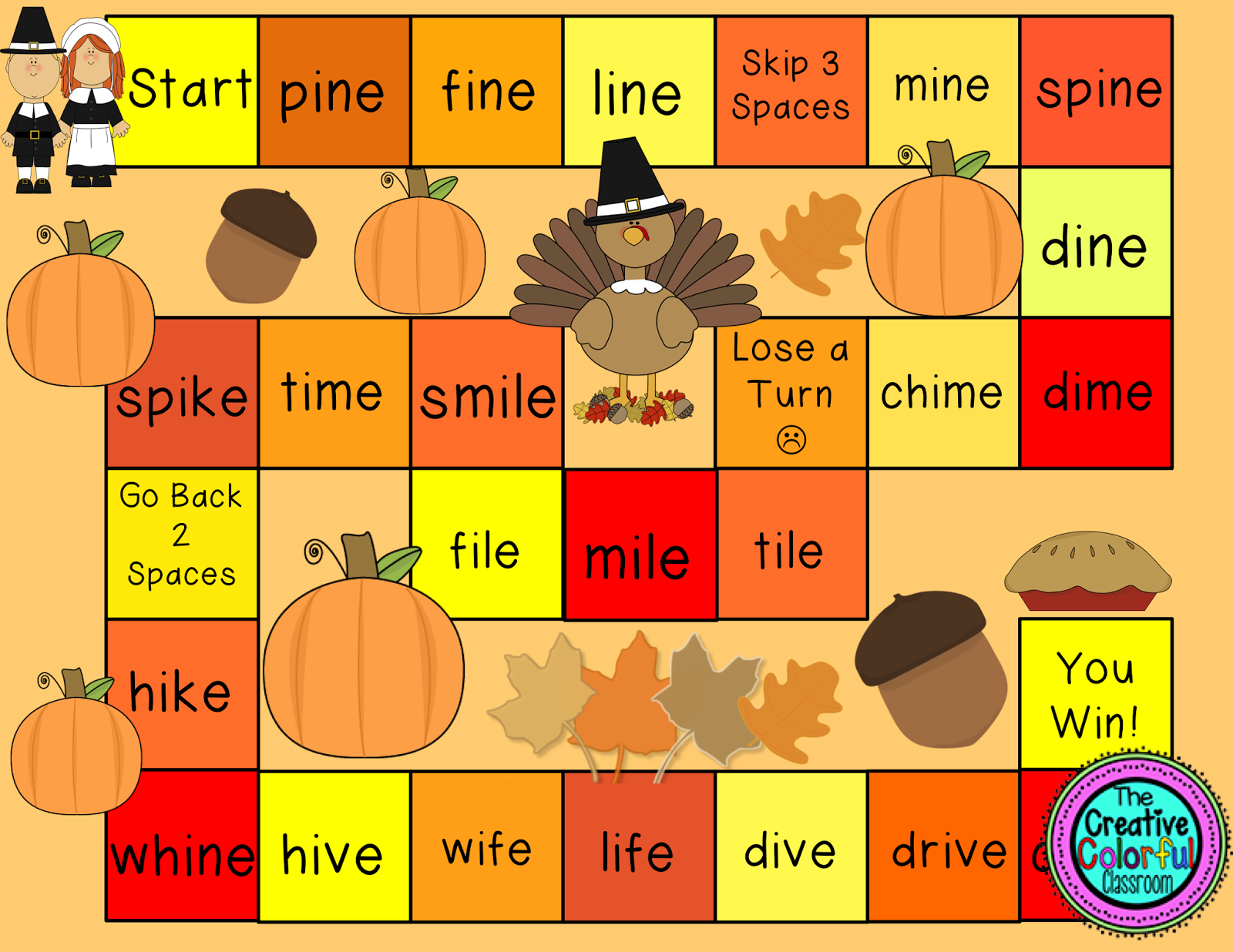 The Creative Colorful Classroom: Celebrating Thanksgiving!