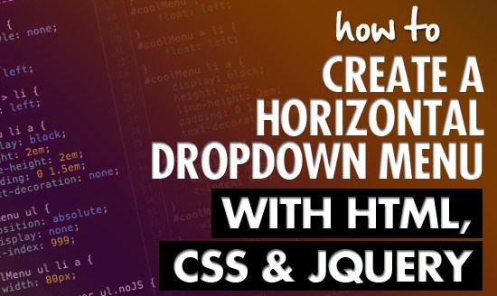 CARA MEMBUAT DROP DOWN MENU HORIZONTAL DI BLOG