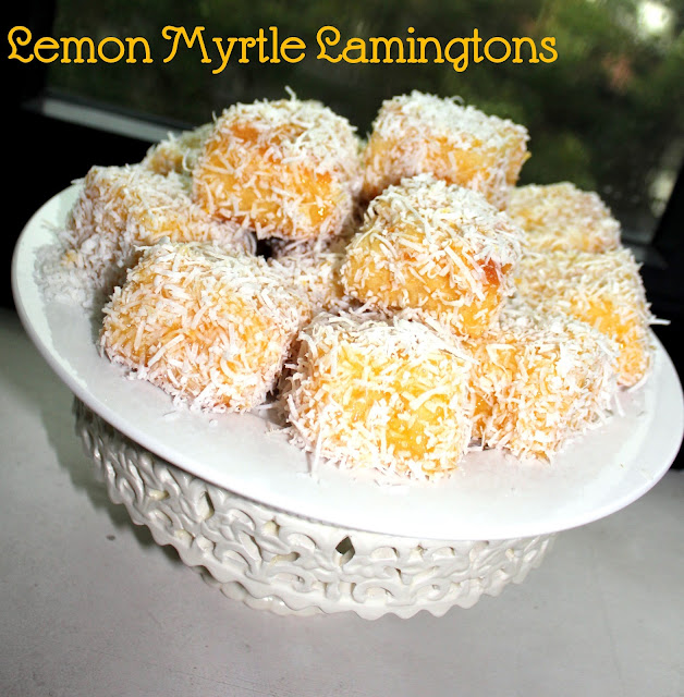 Cookie Queen Kitsch'n: Happy Australia Day with Lemon Myrtle Lamingtons!