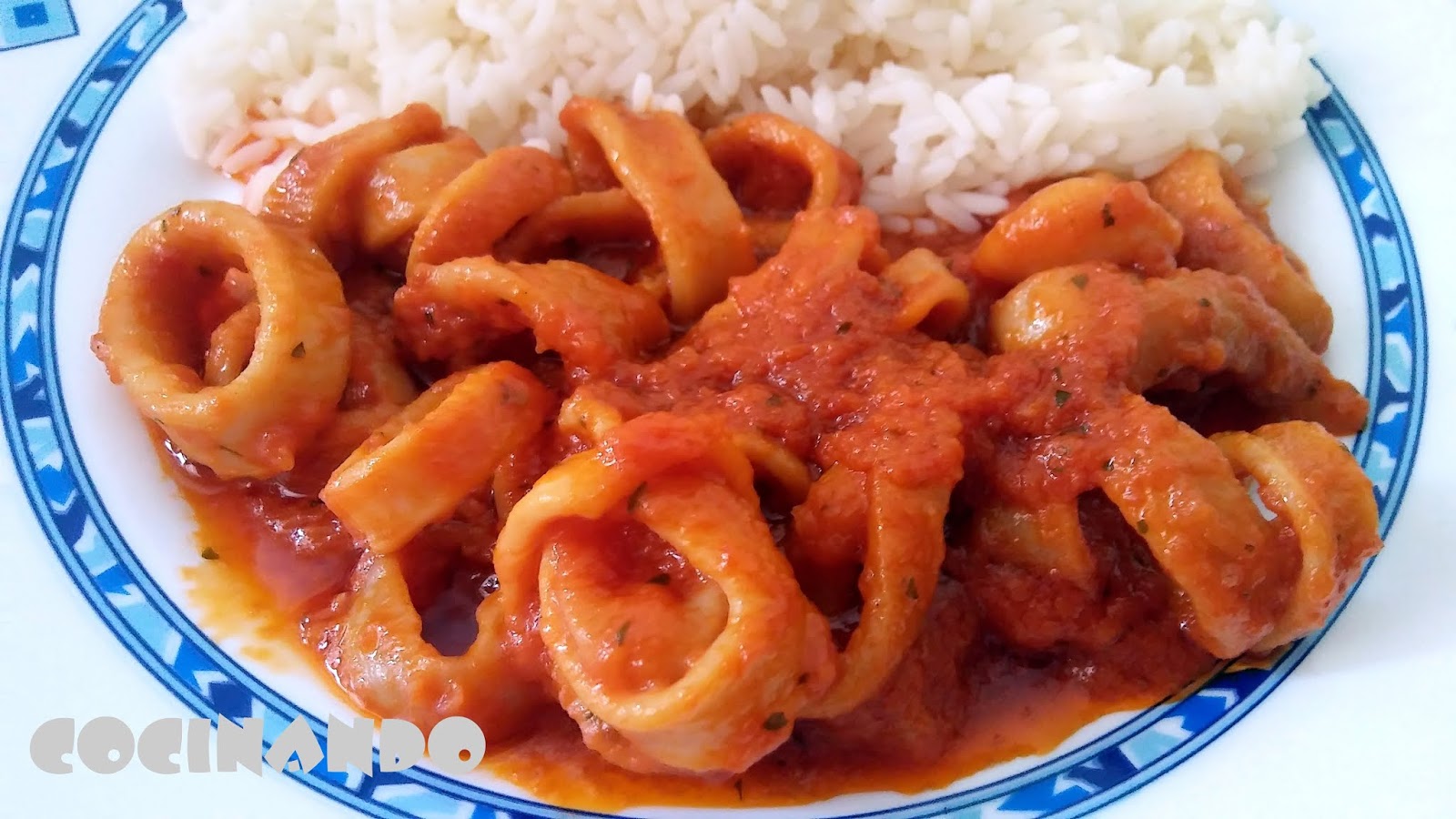 COCINANDO CON TOÑI: Calamares en salsa americana