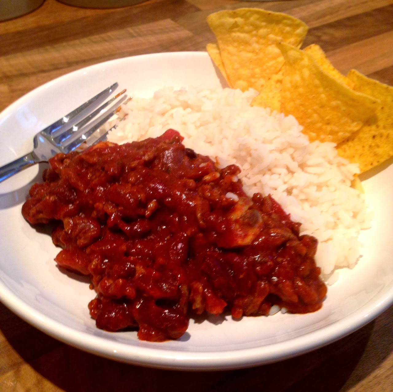 Student Dinners: Chilli con carne with rice!