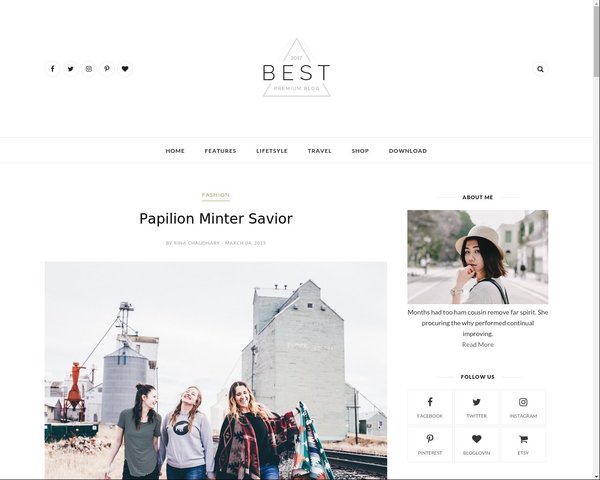Best Free Minimal Blogger Template - Template Forest