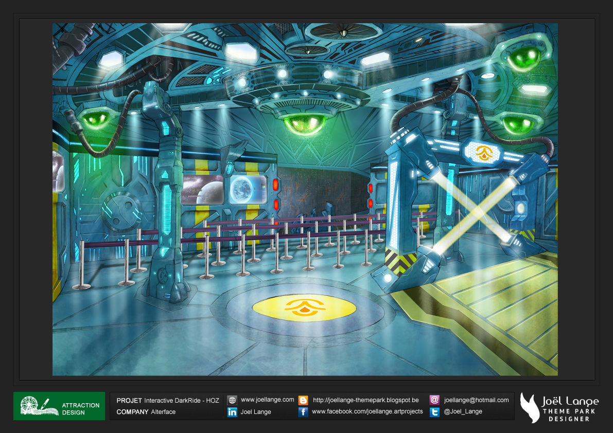Interactive Dark Ride - Heroes Of Zarapolis - Concept Art & Plans CAD
