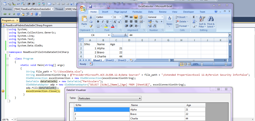 Pnsoftwarestudies Simplest Code To Read And Import Excel File Into pnsoftwarestudies-simplest-code-to-read-and-import-excel-file-into