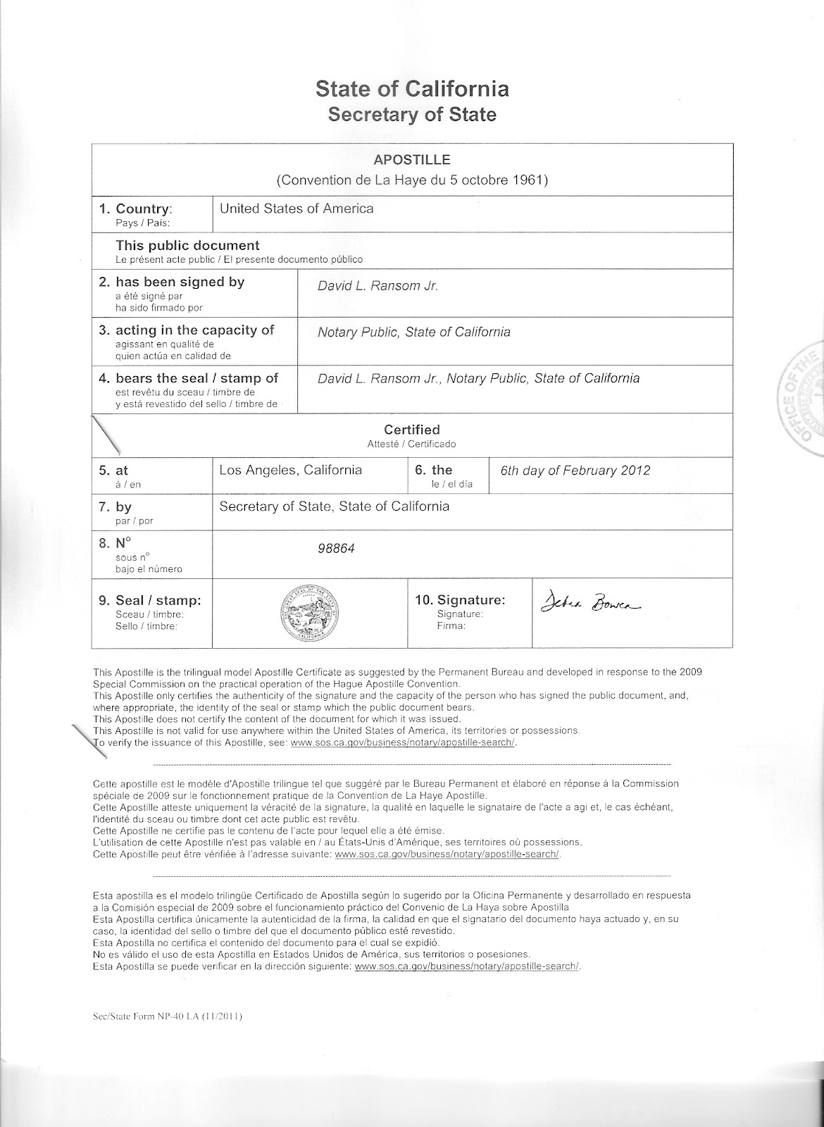 The Hollywood Notary (TM): Apostille Document Review and Consultation ...