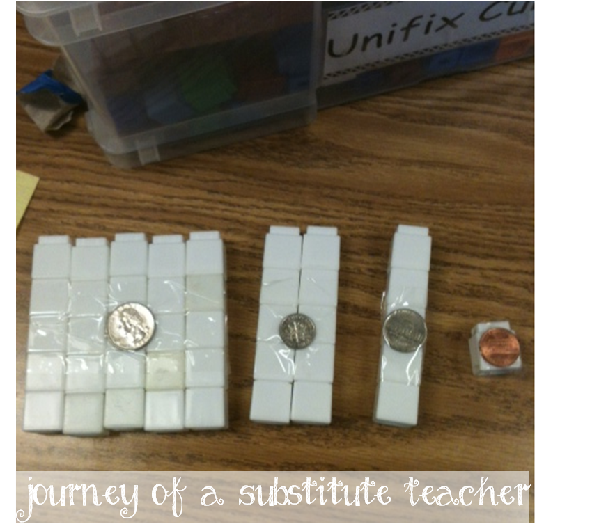 Money Cubes - Journey of a Substitute Teacher
