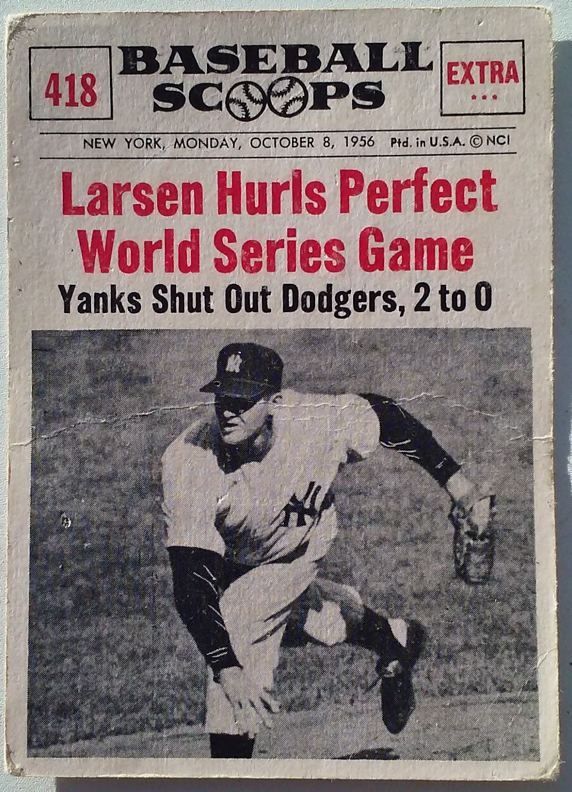 Phungo: ANNIVERSARY: October 8 1956 - Don Larsen Throws World Series ...