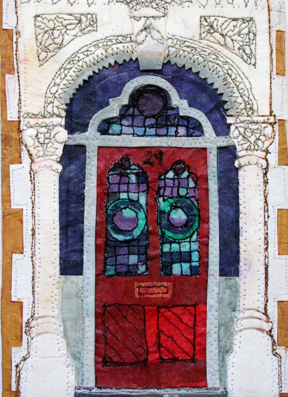 OXFORD EMBROIDERERS' GUILD: Doors by Judy Hammond