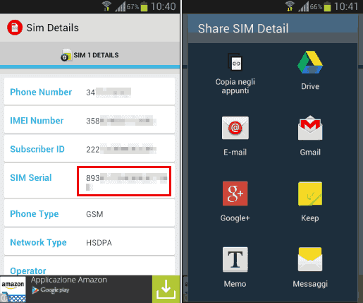 Come leggere numero seriale SIM su Android e IPhone ~ SegretiPC