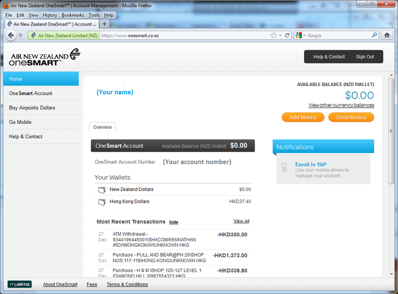 Money Matters: An Evaluation of the Air New Zealand OneSmart Card | Nom ...