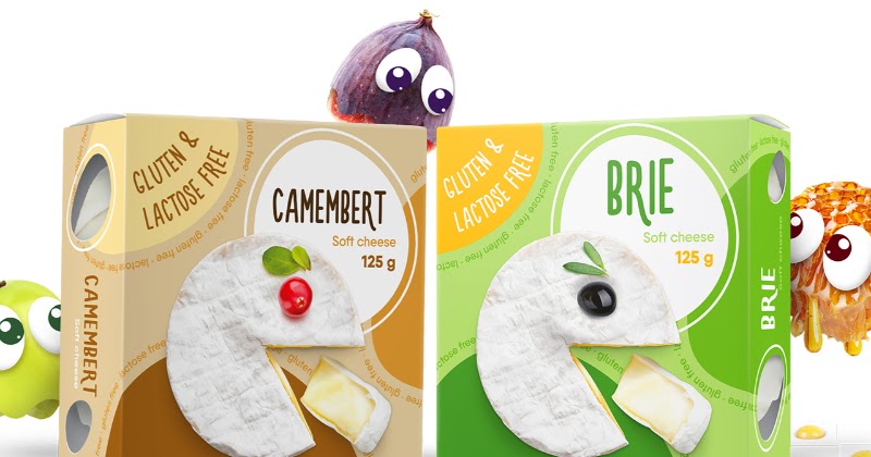 Brie and Camembert - playful packaging for cheese on Packaging of the ...