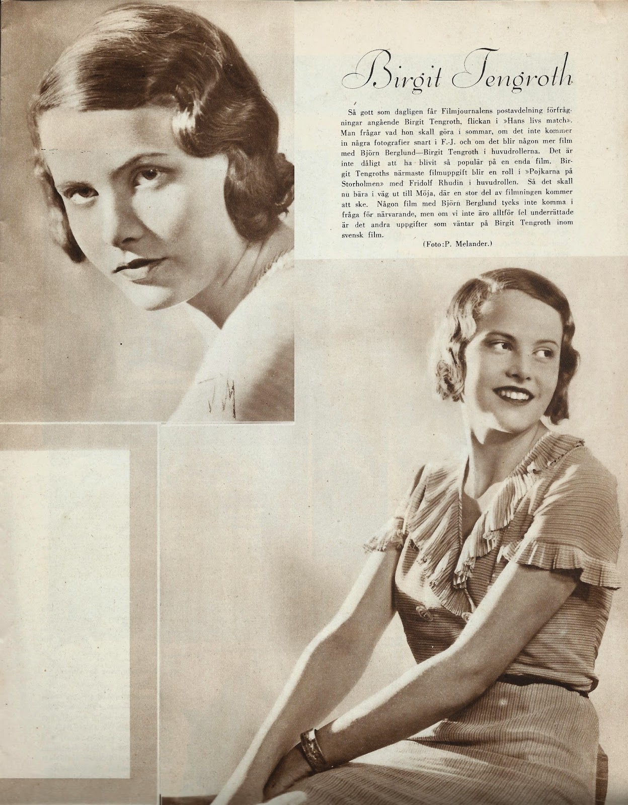 BigganBlogg: Ung filmstjärna 1932