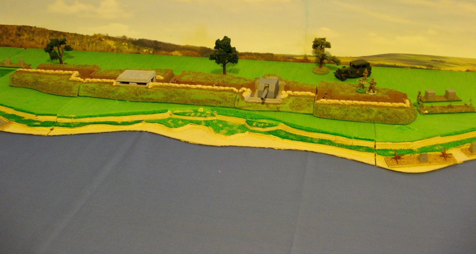 WW2 - Somewhere in England: Inspecting the beach defences ...