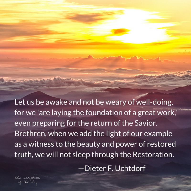 LDS Scripture of the Day: Theme: Witness