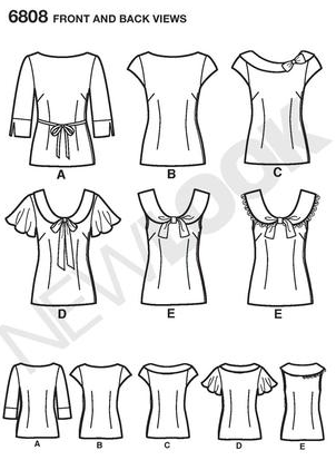 New Look view A 6808 pattern review by French.Seam