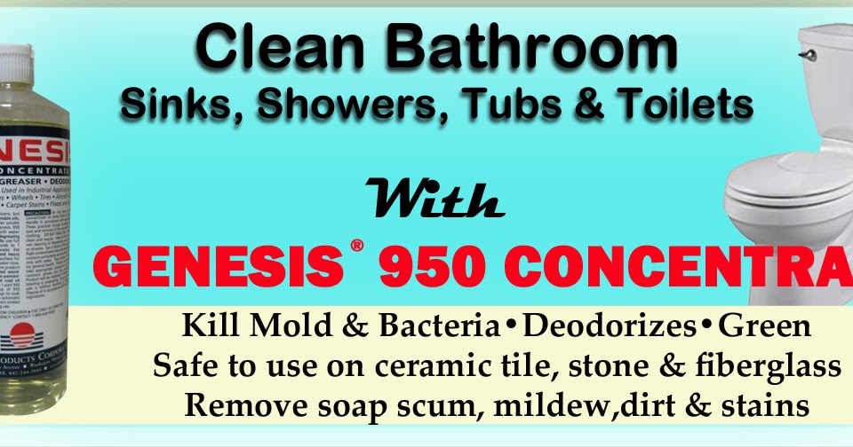 Genesis 950 Cleaning Tips And Tricks: Bathroom Cleaning with Genesis 950