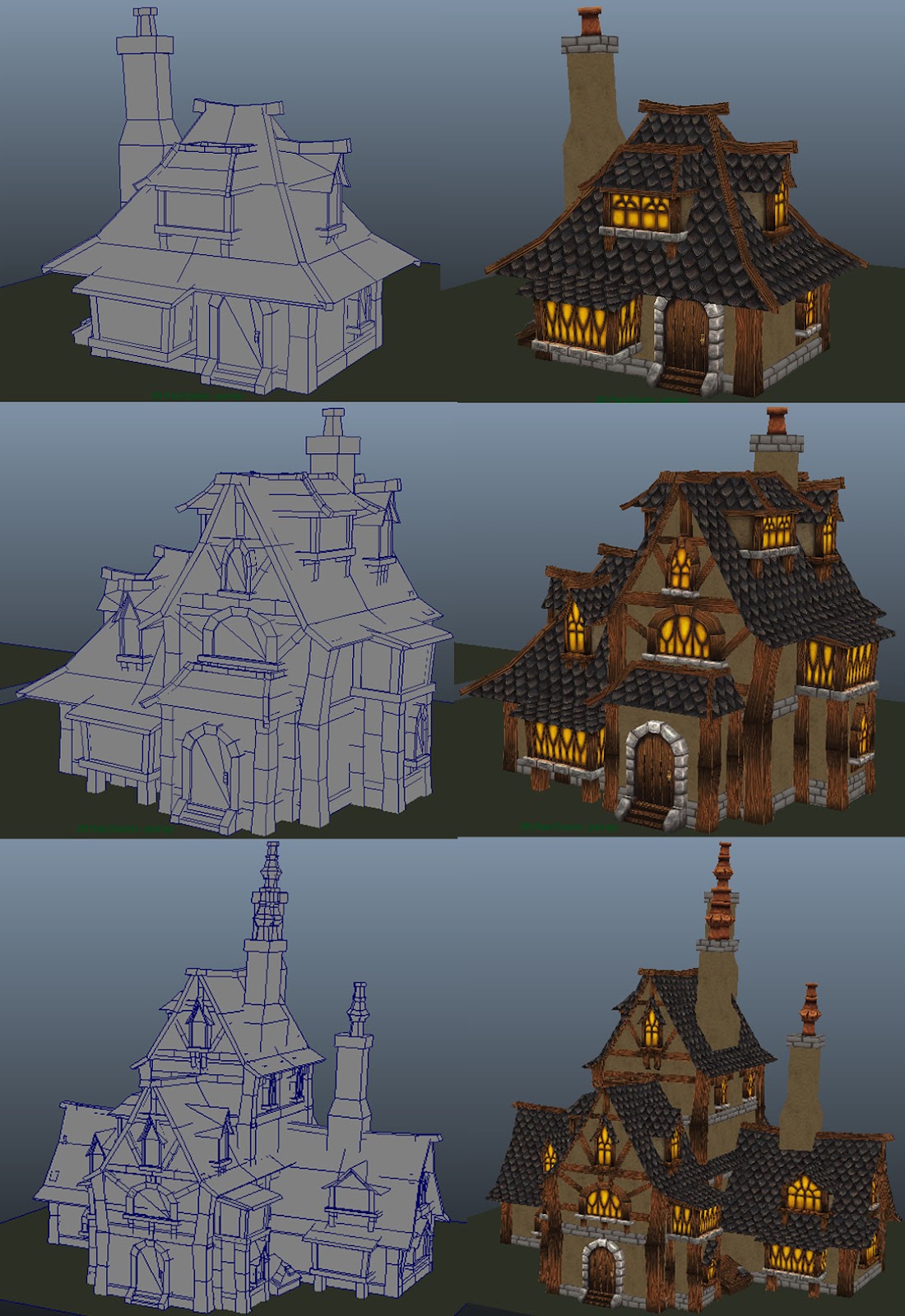 OJ ENVIRONMENT ARTIST BLOG: Blizzard Styled Texture Painting & Modular ...