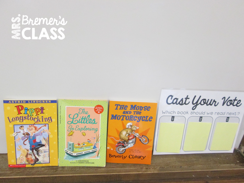 Choosing Your Next Read Aloud- Class Voting! | Mrs. Bremer's Class
